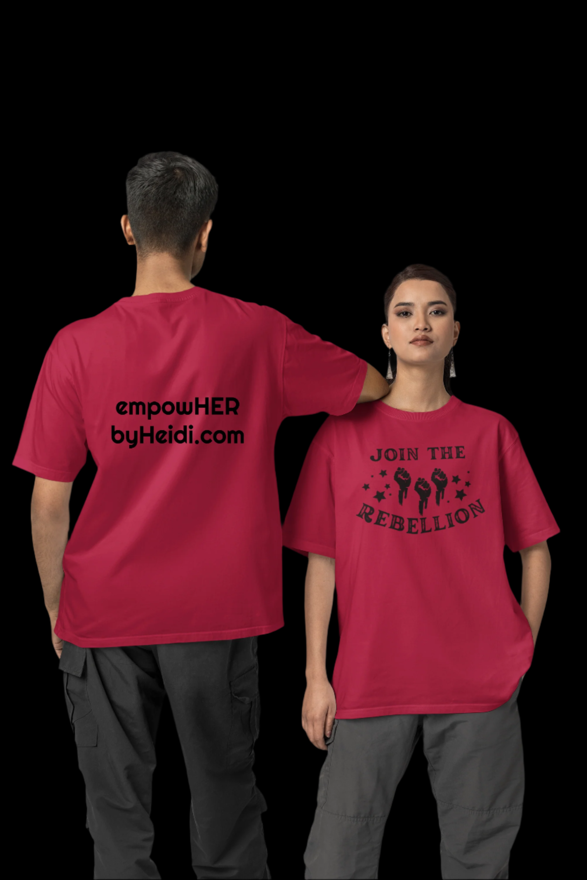Join the Rebellion empowHERbyHeidi Branded T-Shirt | empowHERbyHeidi