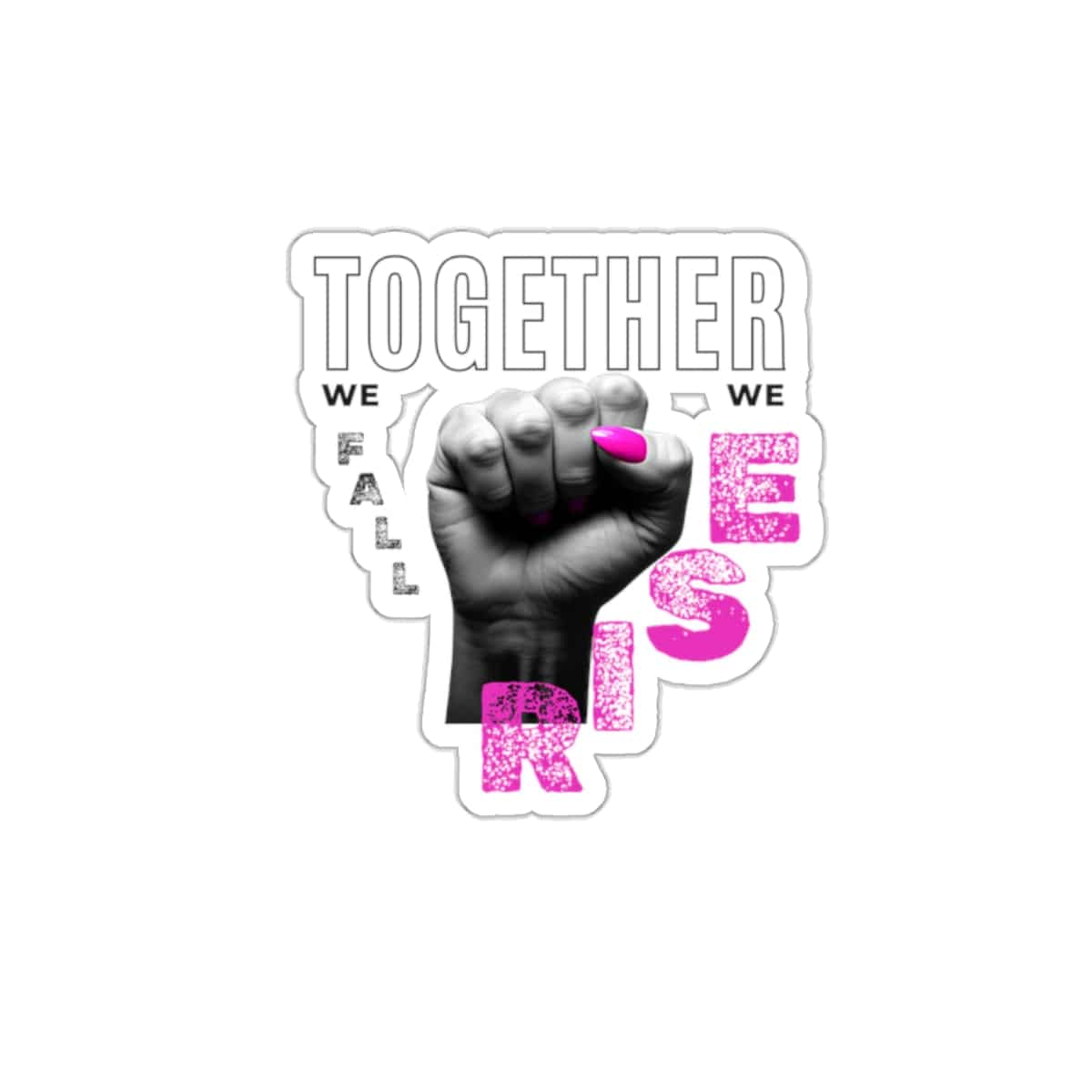 Together We Fall, Together We RISE Equality Stickers | empowHERbyHeidi